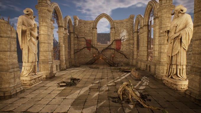 3d environment game environment 3d game environment level design in unreal unity by Riduh_john ...