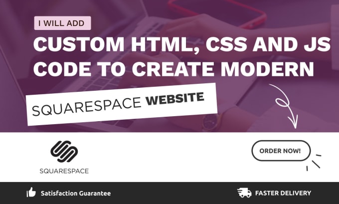 Add Custom Html Css And Js Code To Create Modern Squarespace Website By Squarespacexpt Fiverr