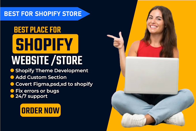Fix bugs or develop custom shopify theme of your choice for your shopify website by Designo_spot ...
