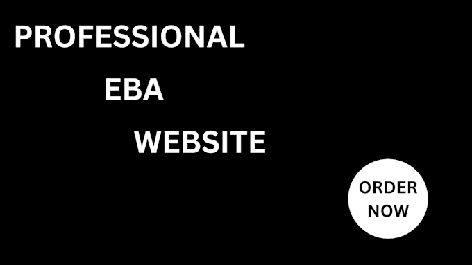 Create a professional eba website by Richard_step | Fiverr