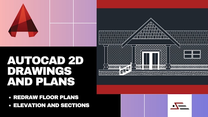 Create professional 2d autocad drawings and elevations by Adil047 | Fiverr