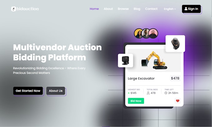 Multivendor auction bidding platform by Rancoded | Fiverr