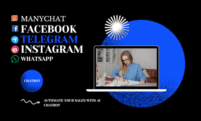 Create Chatbot For Facebook Instagram Whatsapp Using Manychat By Aimee