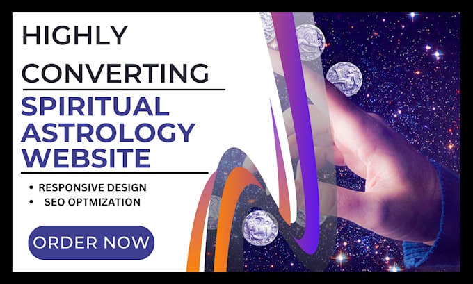 Design a metaphysical, spiritual website, specializing in astrology in ...