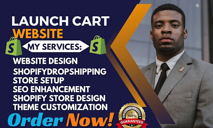 Build up a responsive launch cart website for your store by Bradsfield_vick | Fiverr
