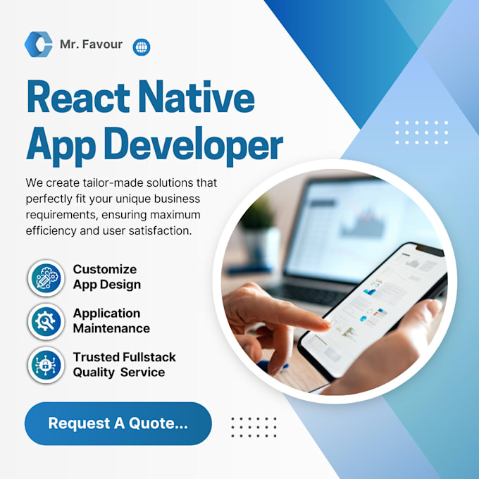 Develop a cross platformapp using react native by Favouruduose | Fiverr
