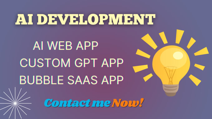 Build bubble saas app, ai web application, custom gpt app, ai chatbot ...