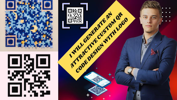 Generate an attractive custom qr code design with a logo by ...