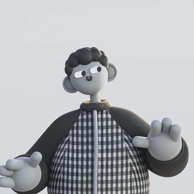 Custom 3d toon characters designed just for you by Eilafbadr | Fiverr