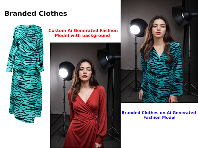 Generate ai fashion models wearing your brands clothes by Uv_techsoft ...
