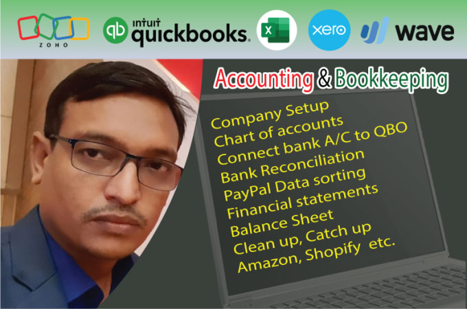 Do Accounting And Bookkeeping Using Qbo Xero Wave And Zohobooks With