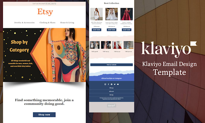 Design eye catching klaviyo email template by Lamia_j | Fiverr