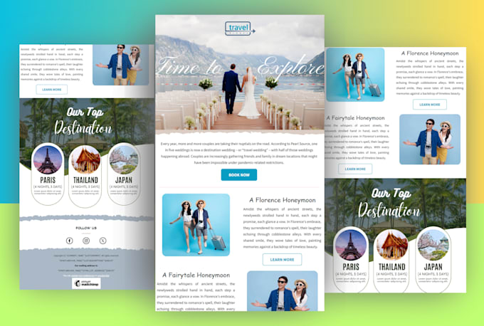 Create high value mailchimp, klaviyo email template newsletter campaign ...