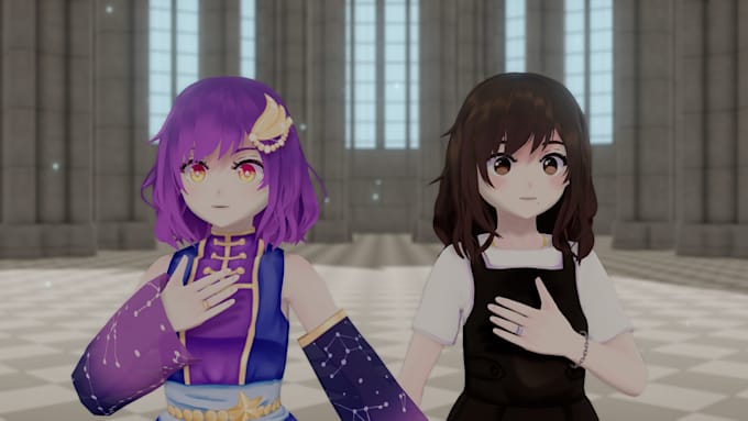 Create a 3d avatar or vtuber model using vroid by Jumeii | Fiverr