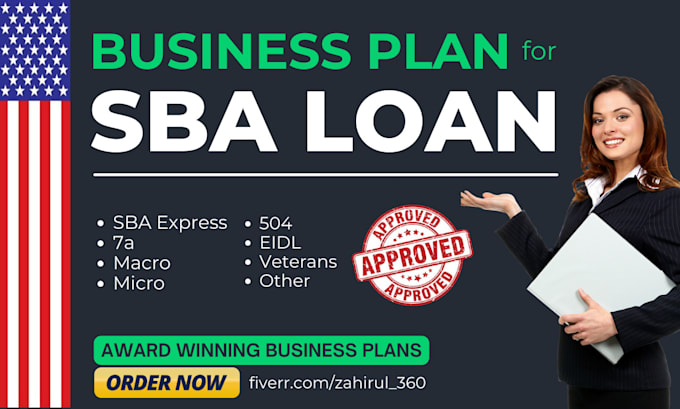 Prepare a sba business plan for sba loan approval, investor, and grants ...