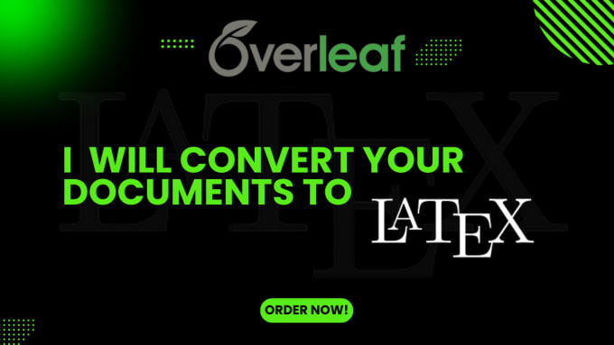 Convert any document into latex overleaf by Saleem8 | Fiverr Convert any document into latex overleaf by Saleem8 | Fiverr
