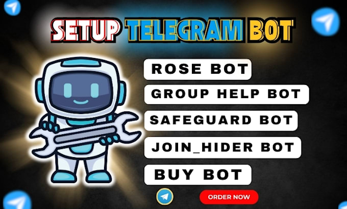 Create telegram group bot for crypto and setup a bot for your group by Fivexprt | Fiverr