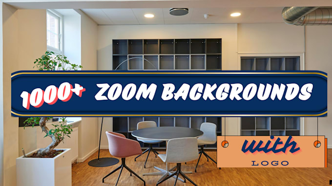 Design zoom background with logo by Amnazy | Fiverr
