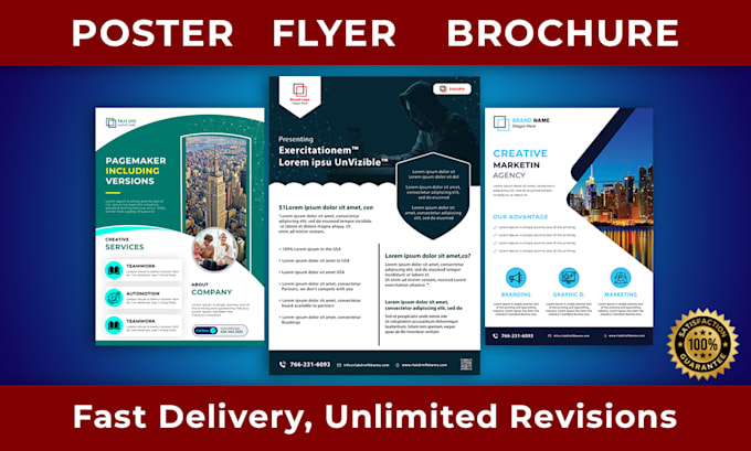Do unique flyer, poster, brochure design by Zak14725 | Fiverr