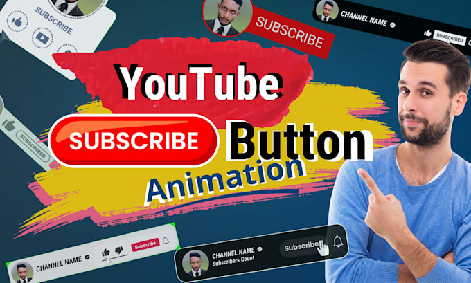 Create youtube like and subscribe button animations by Fiverking784 ...