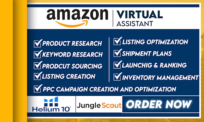 Be your expert amazon fba virtual assistant, amazon va for ppc, pl and ...
