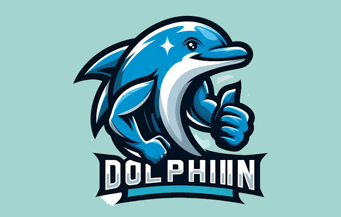 Design creative dolphin mascot mascot logo in very short time by David ...