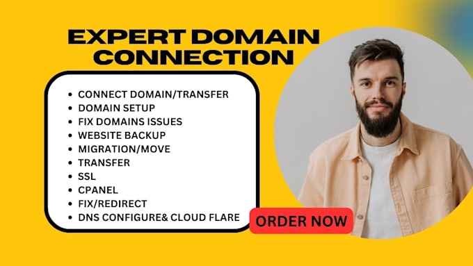 Connect, transfer, fix, setup domain, redirect, migrate, custom domain to webite by Alade_sogo ...