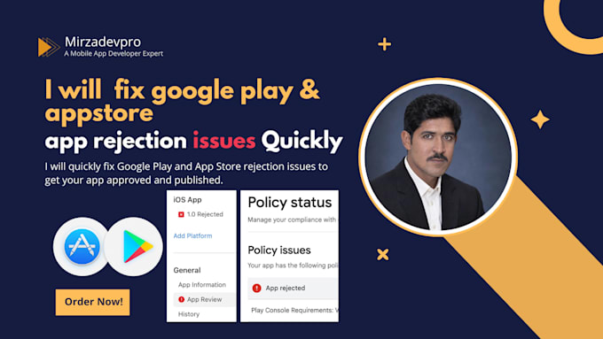 Fix all google play console and apple store rejection issues quickly by ...