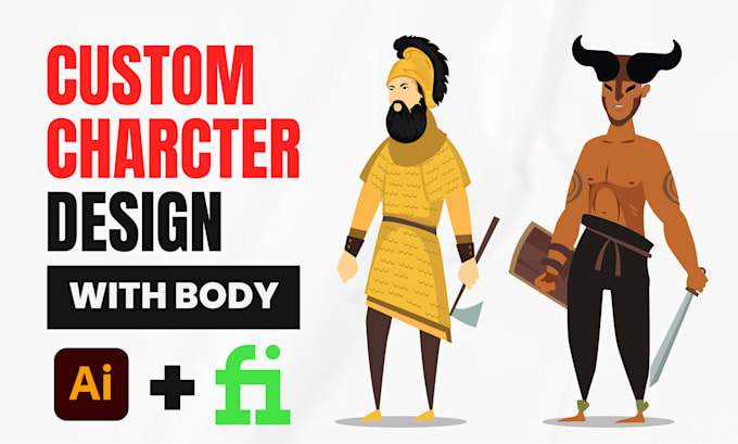 Design and create your custom character designs by Wase_f | Fiverr