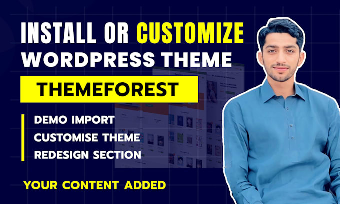 Install and customize premium theme and setup wordpress in 24 hour by ...