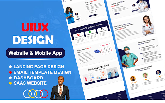 Do figma website design, figma landing page, mobile app uiux, website uiux by John_jay88 | Fiverr