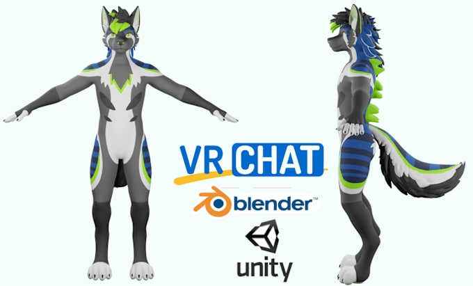 Crea Avatar 3d Avatar Chat Vr Furry Avatar Nsfw Vrchat Personalizzato Personaggio Vrc