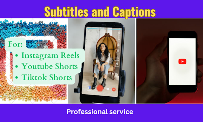 Create captions for the instagram reels and youtube shorts by ...