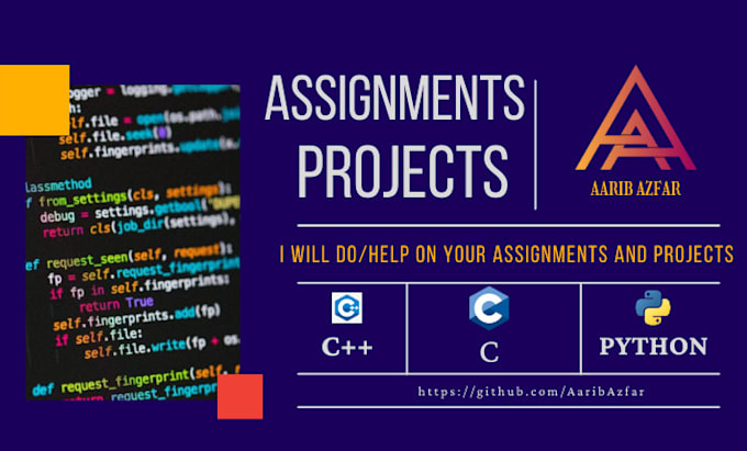 Do your coding assignments and projects in c,cpp,python by Aaribazfar | Fiverr