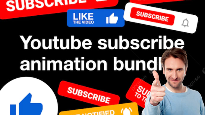 Create stunning youtube like and subscribe button animations by Ishan_nimsara_ | Fiverr