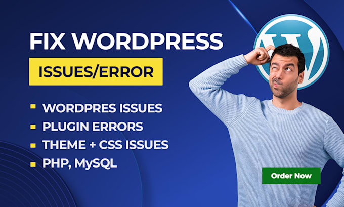 Fix wordpress issues, fix wordpress errors, fix bug, fix elementor ... Fix wordpress issues, fix wordpress errors, fix bug, fix elementor ...