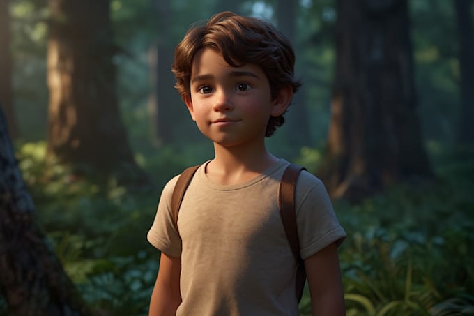 Create 3d animated disney or pixar look a like pictures for you by ...