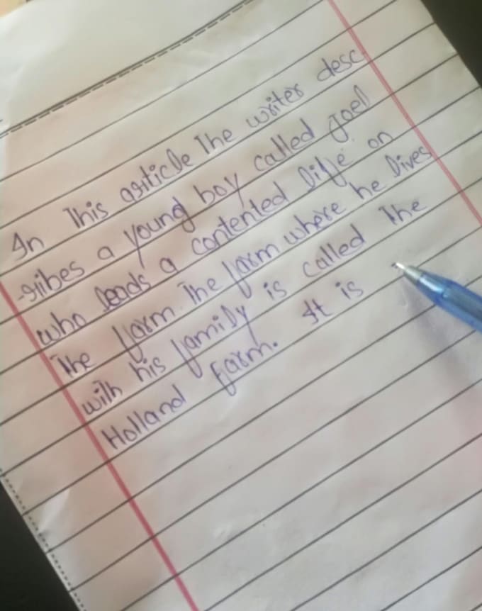 Do handwriting any assignment, documents, notes, for you by Zoljankhan ...