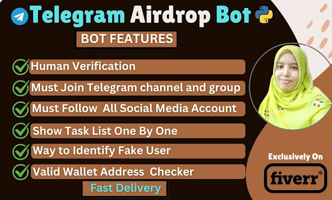 Develop high quality telegram airdrop bot for your business by Digi707 ...