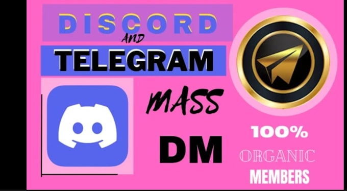 Do discord mass dm, telegram mass dm, discord promotion by Frank_kohler | Fiverr