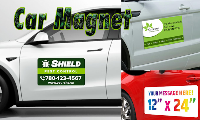Eye catching door magnet, car and truck magnet design for your business ...