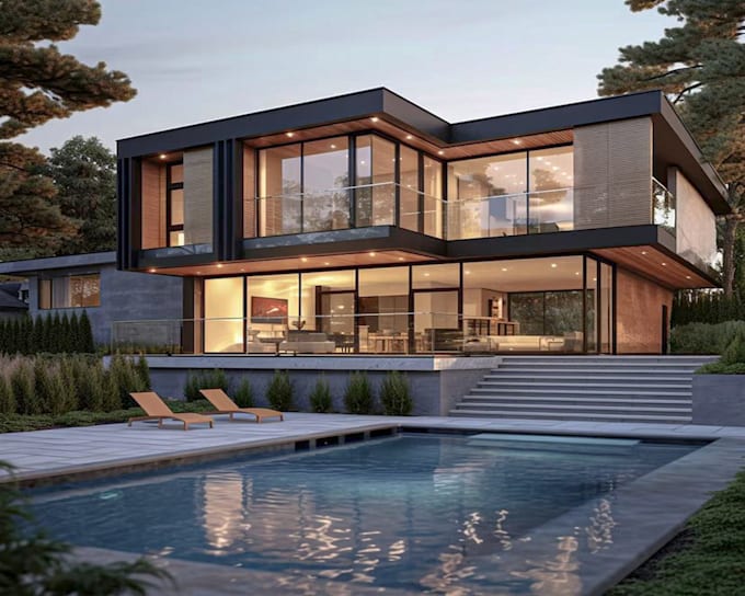 Do sketchup 3d model and architectural render for exterior and interior by Studio2018 | Fiverr