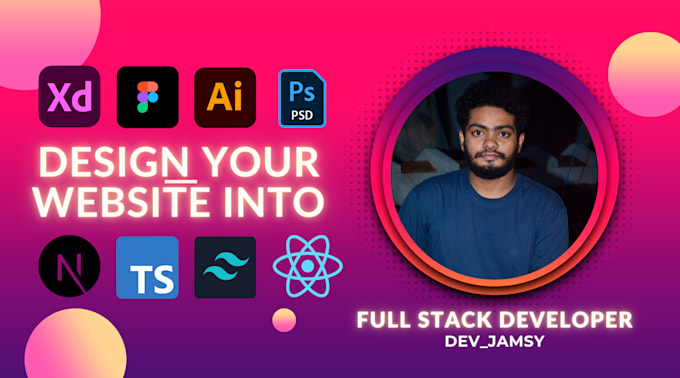 Create Website Using React Js Next Js With Backend Node Js Figma To React By Mohjamsy Fiverr