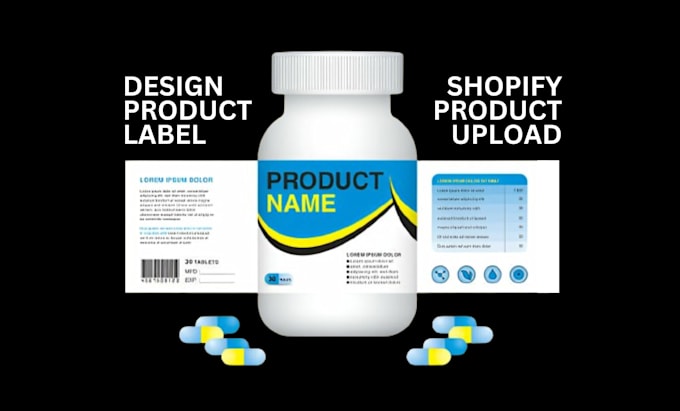 Do supliful label design, label design, product upload, add winning ...