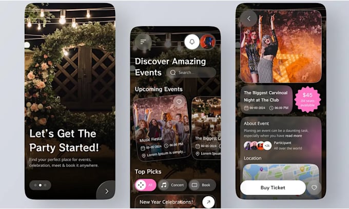 Build event booking app, ticket booking app, event management app by ...