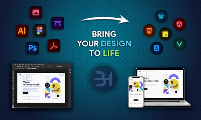 Convert figma, psd, image to html website for business, online store ...