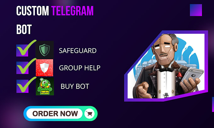 Setup custom telegram bot shop creation for your crypto community by Ajax_mehedi | Fiverr