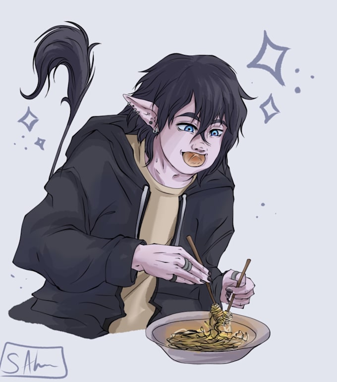 Draw your fanart and oc by Zakun_arthouse | Fiverr