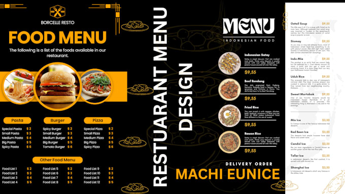 Design menu for restaurant, food menu flyers, posters design, price ...