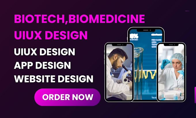 Do biomedicine ui ux app design biotech ui ux website biotech ui ux ...